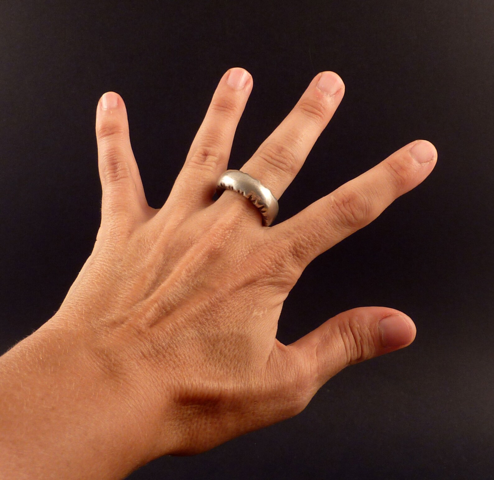 African Ring Mixed Silver From West Africa, Fulani or Peul African ...