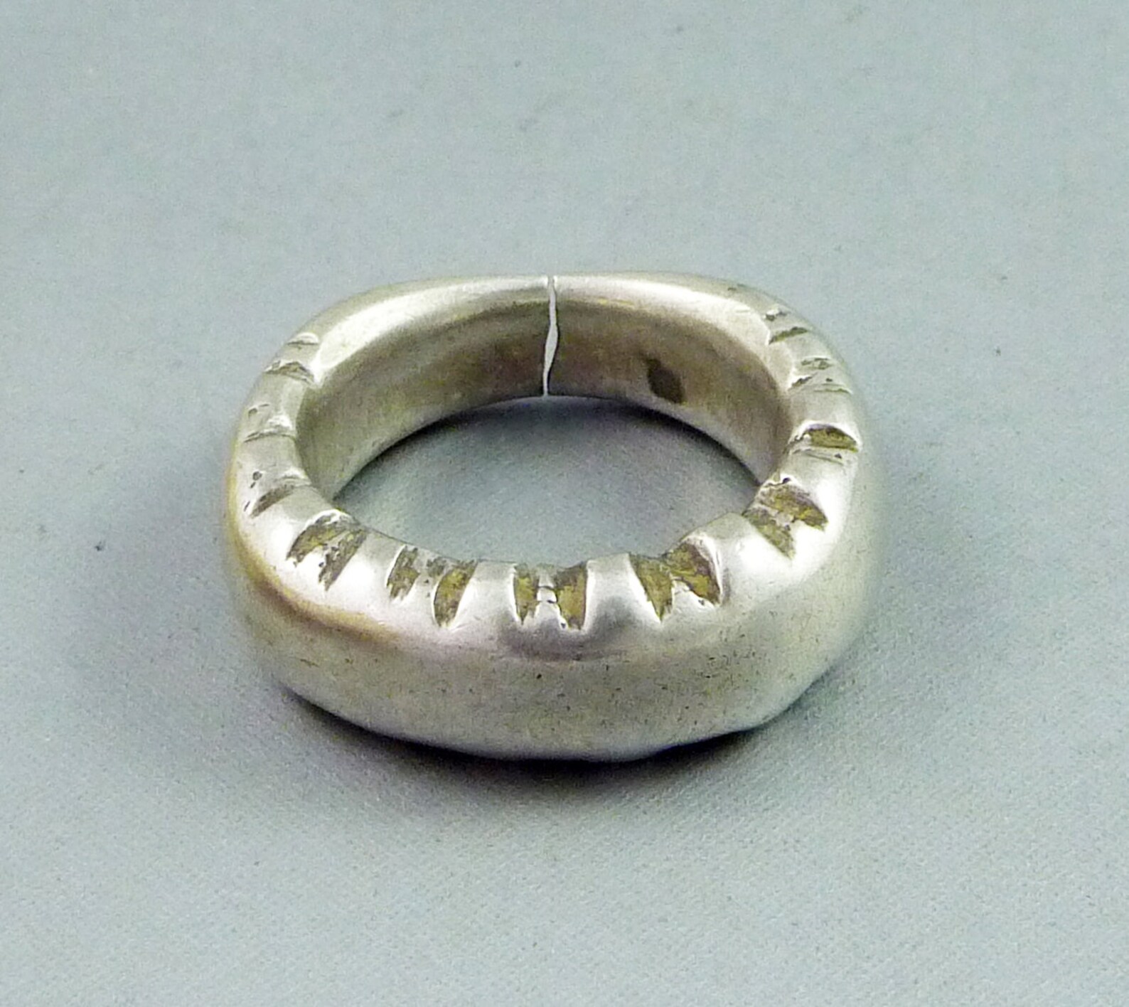 African Ring Mixed Silver From West Africa, Fulani or Peul African ...