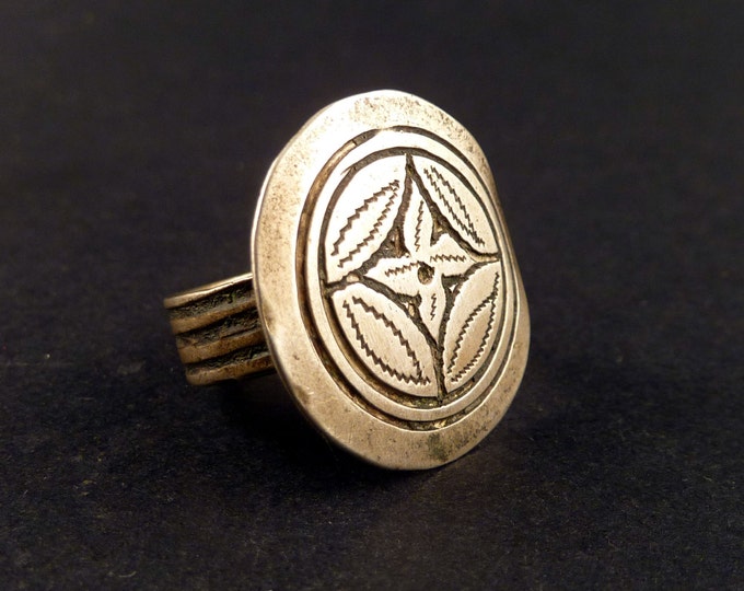 Old Silver Berber Ring From Morocco With Niello Berber - Etsy