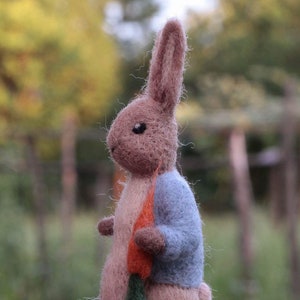 Needle Felted Peter Rabbit, Artist Rabbit Bunny, Beatrix Potter Art ...