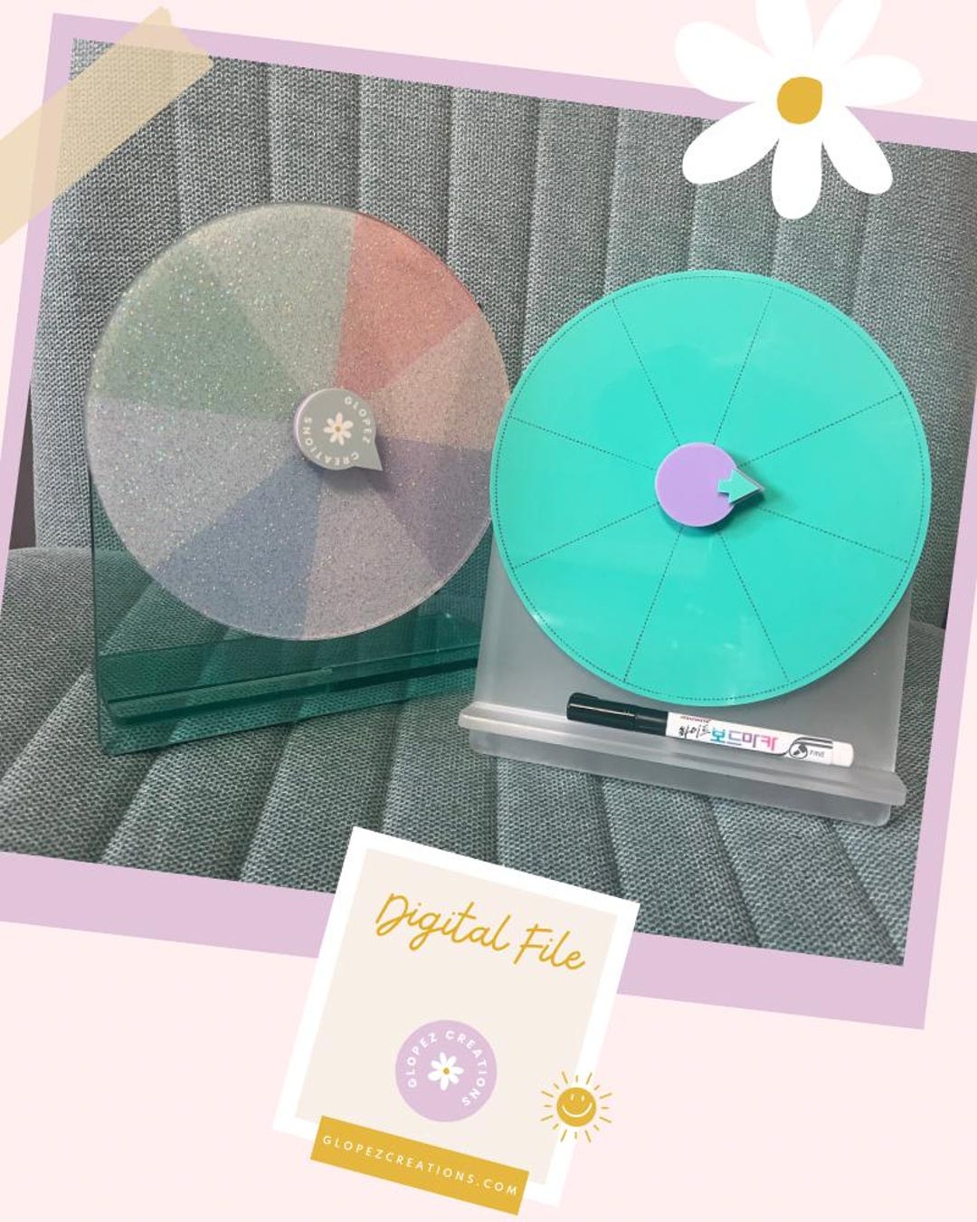 DIGITAL Download- (large) Reward Wheel SVG Laser Cut File | Acrylic DIY ...