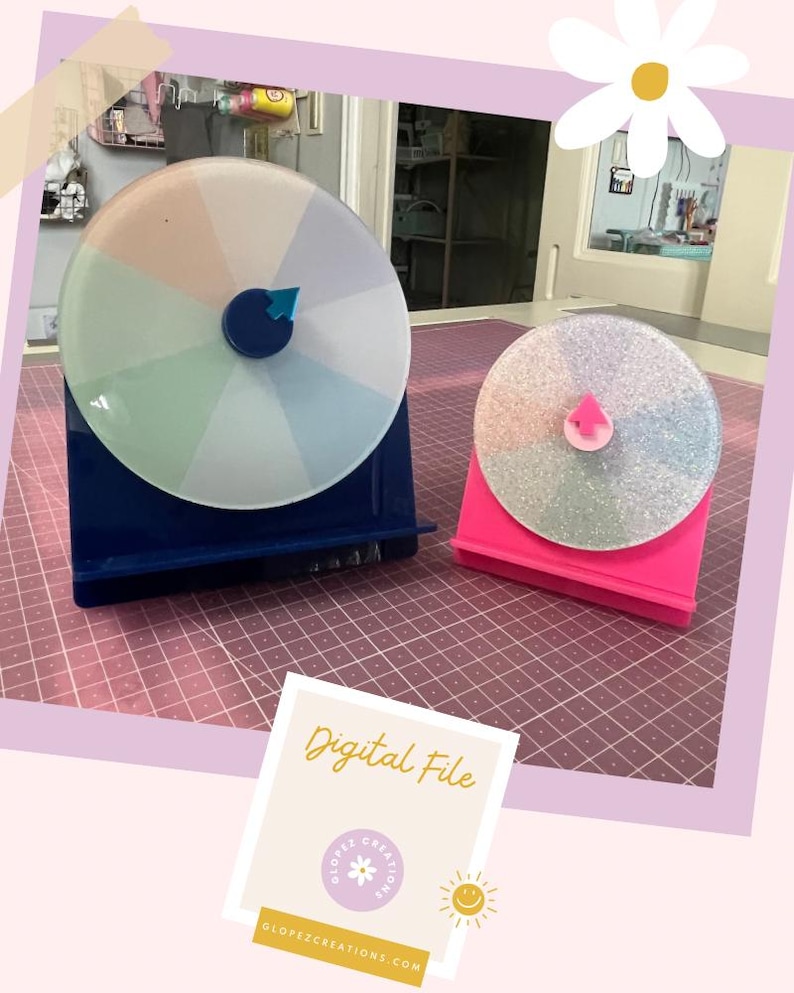DIGITAL Download- Mini Reward Wheel SVG Laser Cut File | Acrylic DIY ...