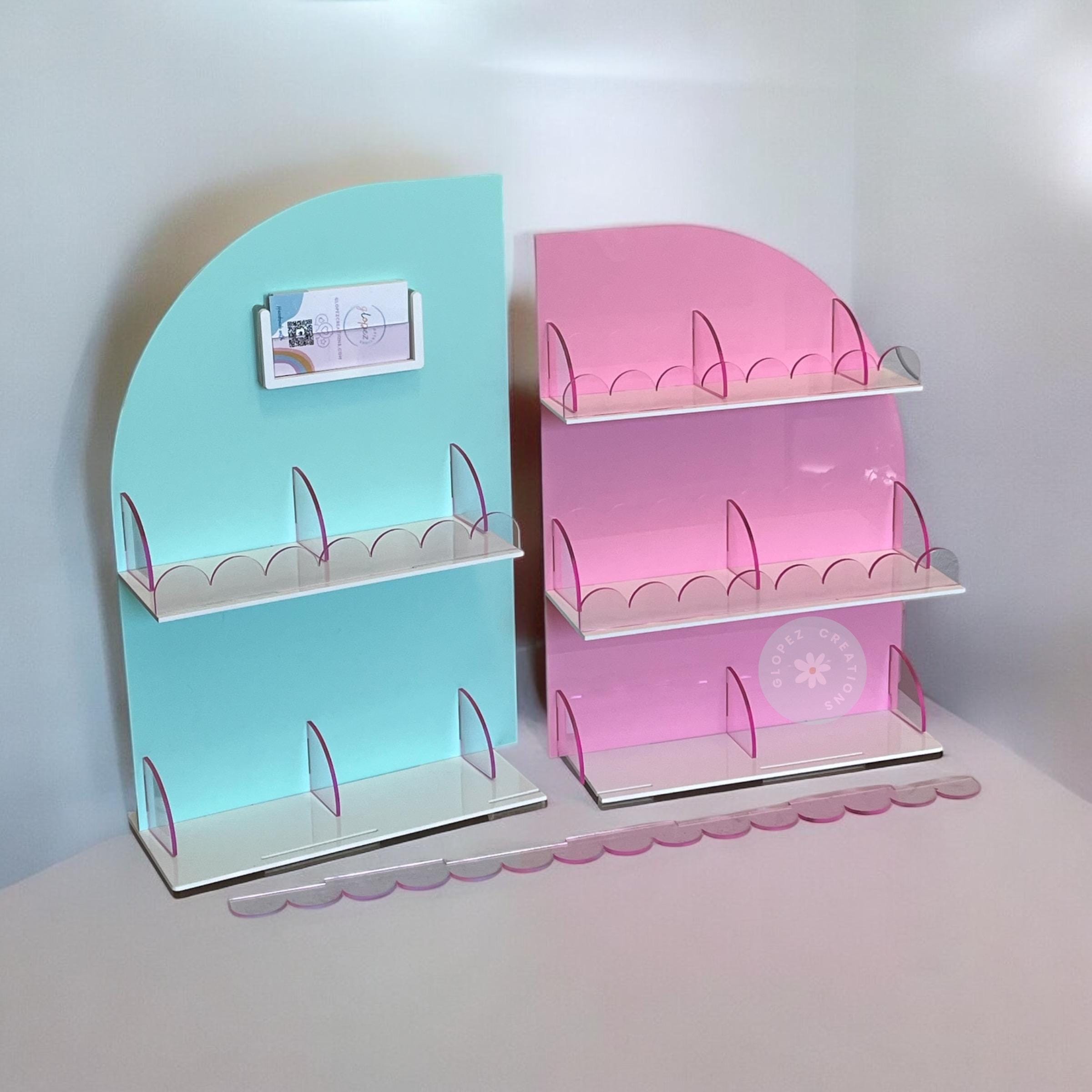 DIGITAL FILE- Double Arch Display Stand With Dividers & Shelves ...