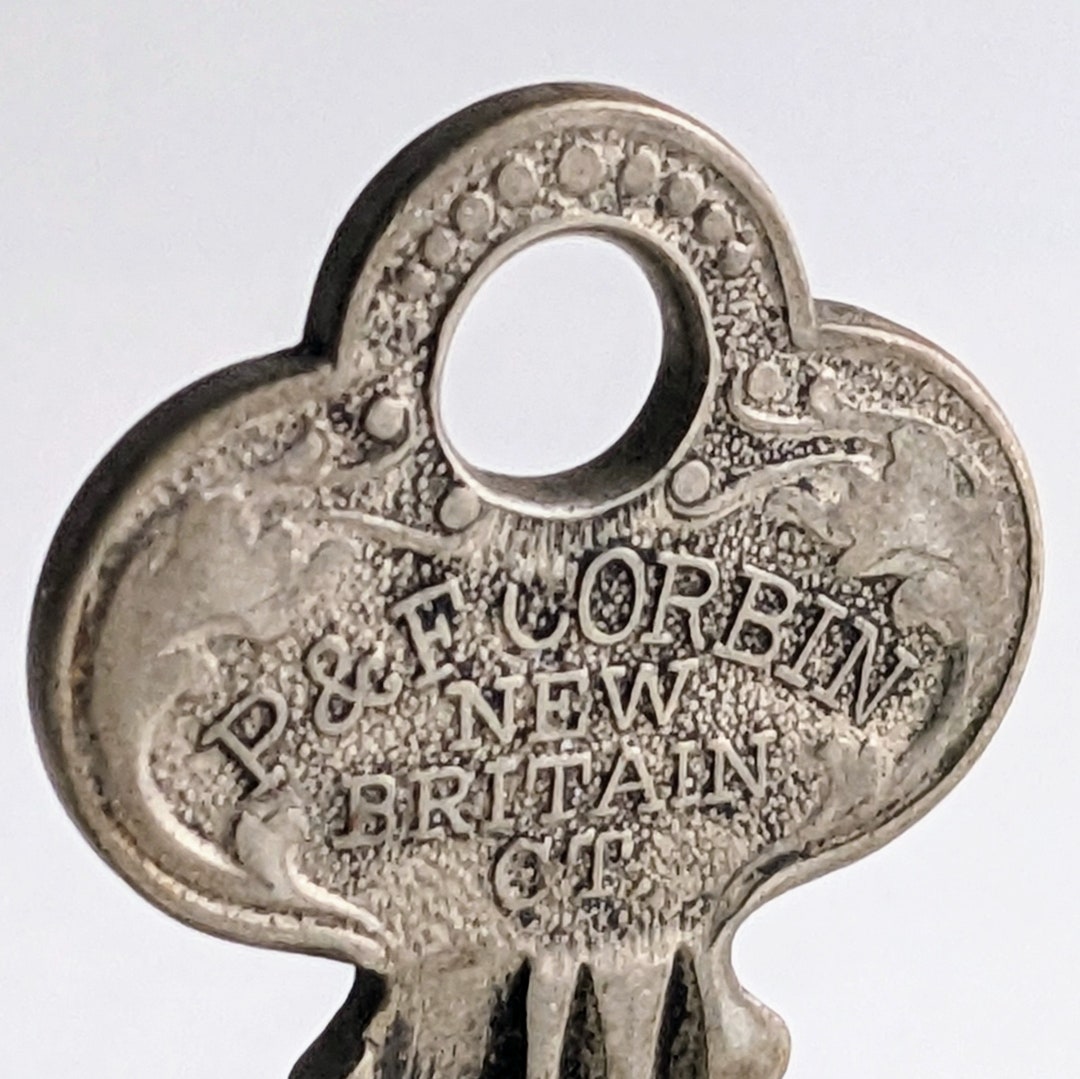 Antique Brass P&F Corbin Key Pin Tumbler Key New Britain CT - Etsy