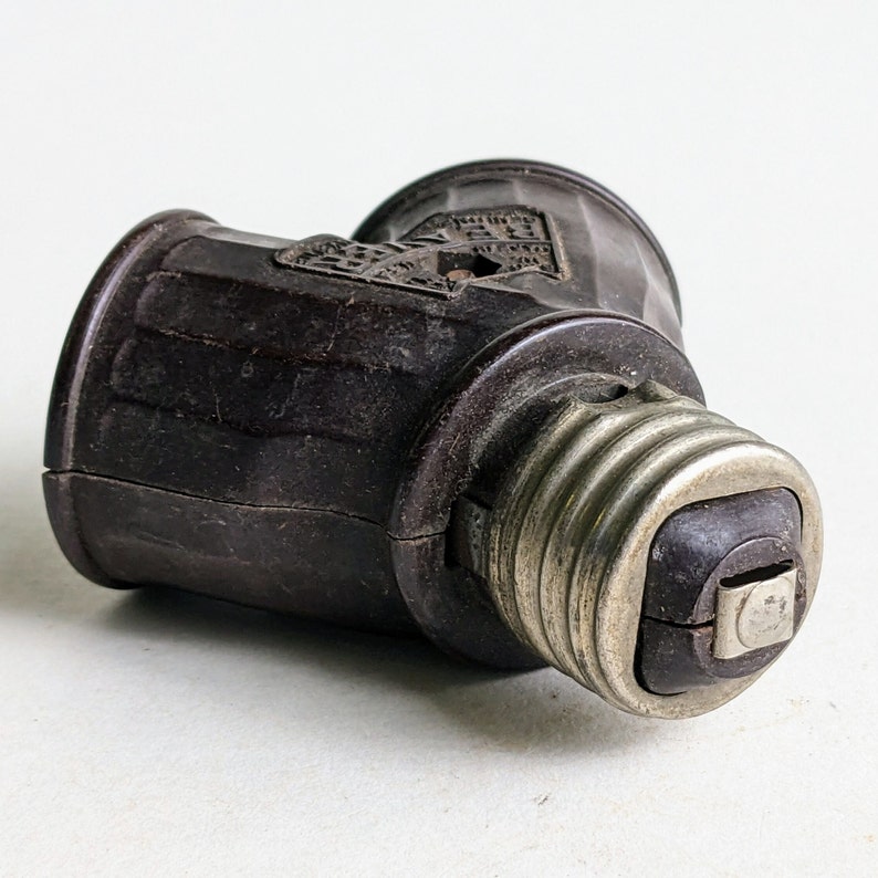 Vintage Bakelite Light Socket Adapter to Dual Light Sockets - Etsy