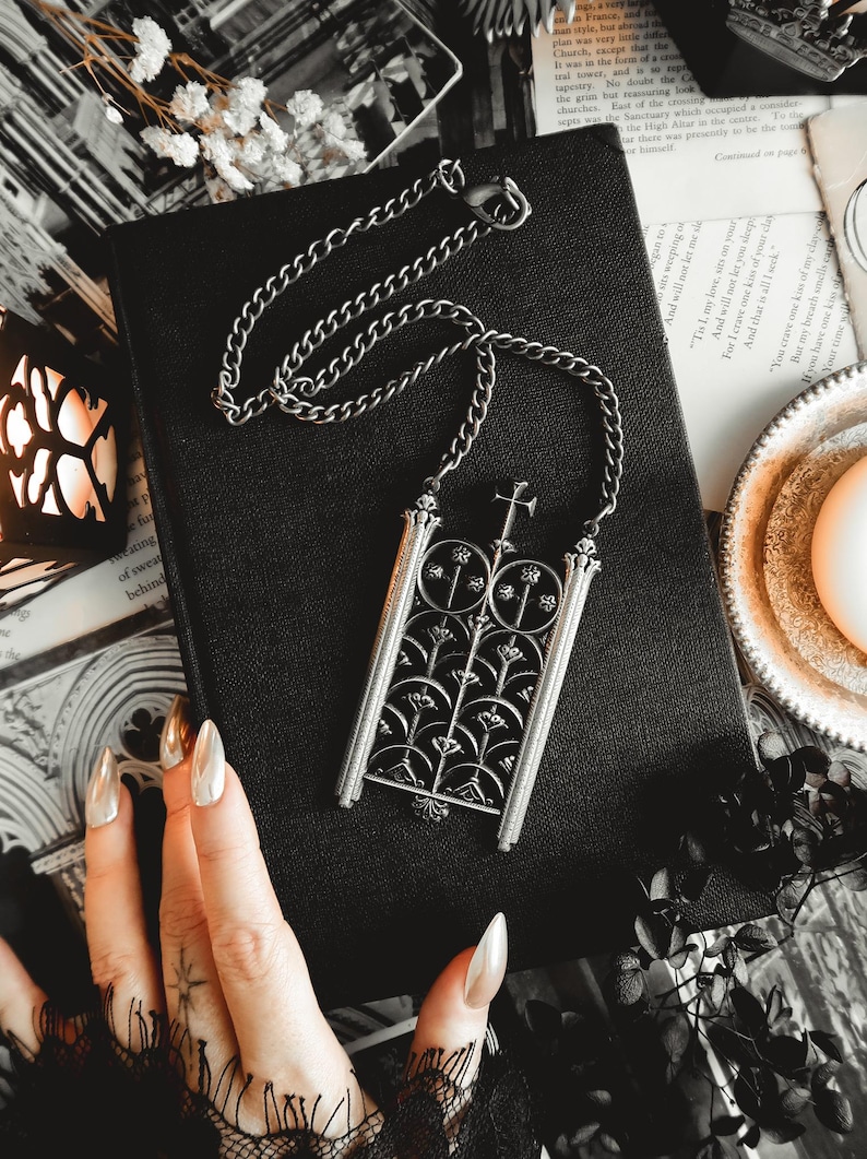 Rotunda Relic Cemetery Gate Gothic Architecture Statement Necklace - Etsy