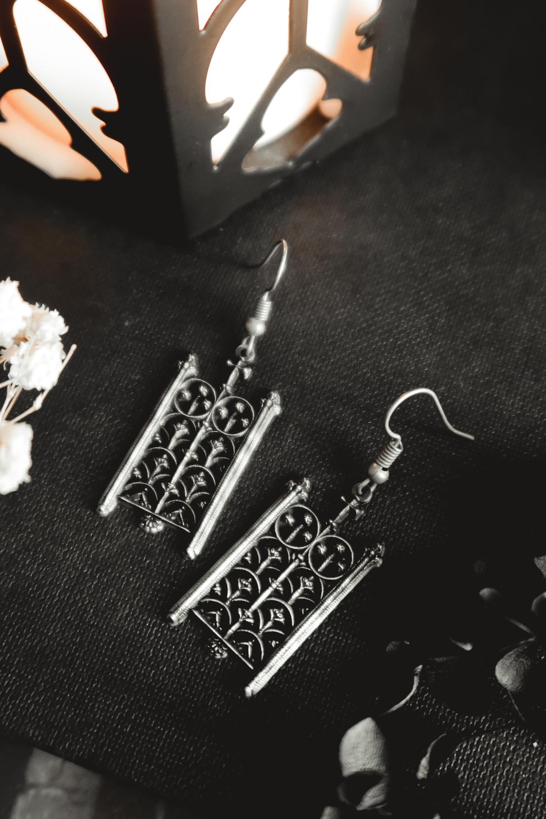 Rotunda Relic Cemetery Gothic Architecture Drop Charm Earrings - Etsy