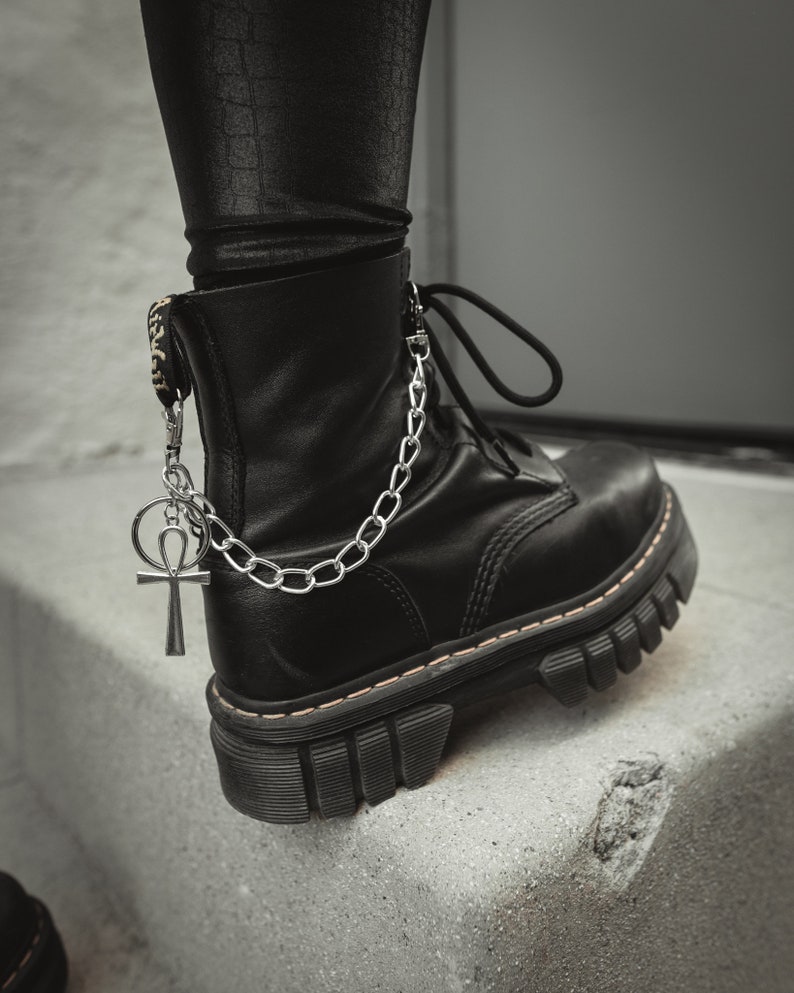 Ankh Witchy Chain Boot Charm Accessory - Etsy