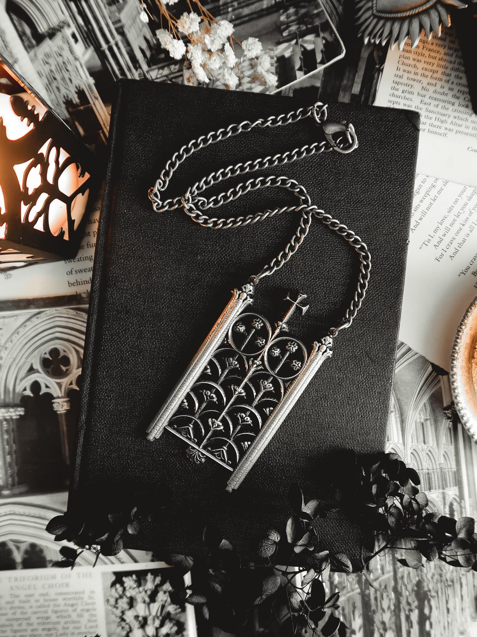 Rotunda Relic Cemetery Gate Gothic Architecture Statement Necklace - Etsy