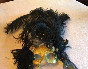 Fancy Feather Mask - Etsy