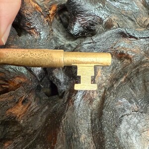 Vintage 1940's Unmarked B&O Adlake Caboose Key RR Railroad Brass ...