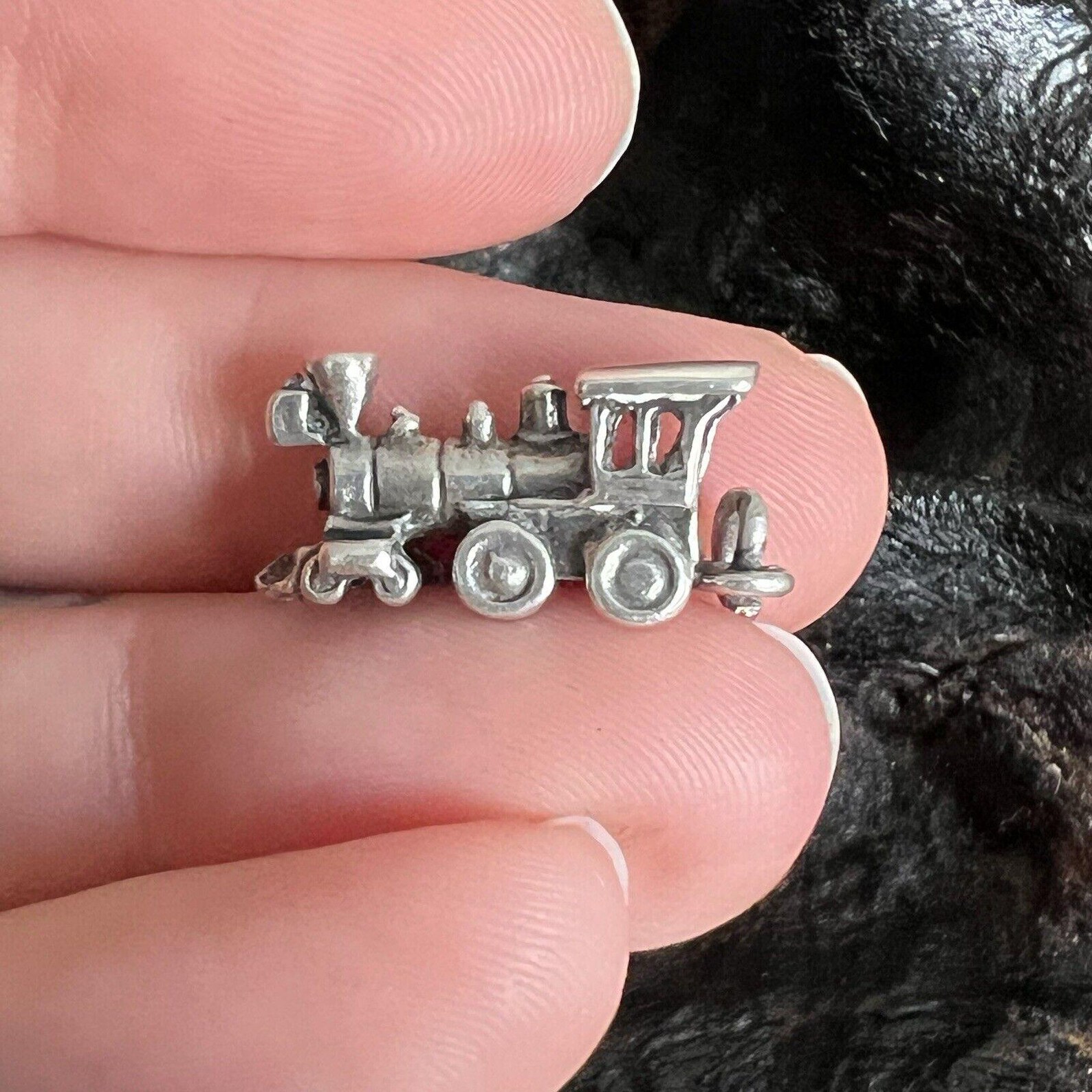 Vintage Sterling Silver Charm Train Locomotive Steam Engine Travel ...