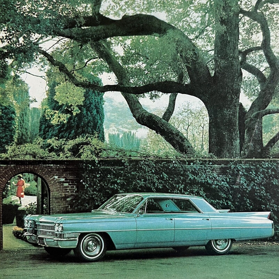 Vintage 1963 Cadillac Blue Advertisement Old Southern Money Secret ...