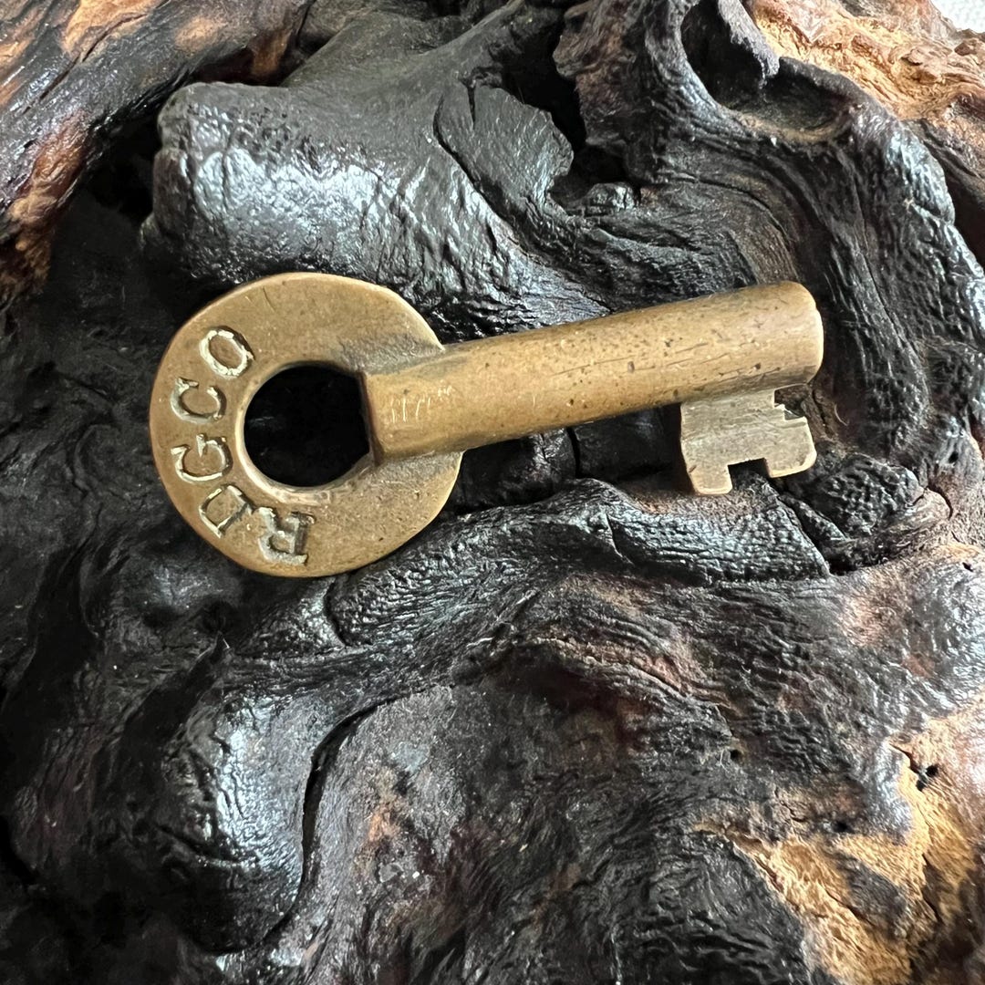 Reading RDG CO Railroad RR Brass Switch Key Slaymaker Employee Number ...