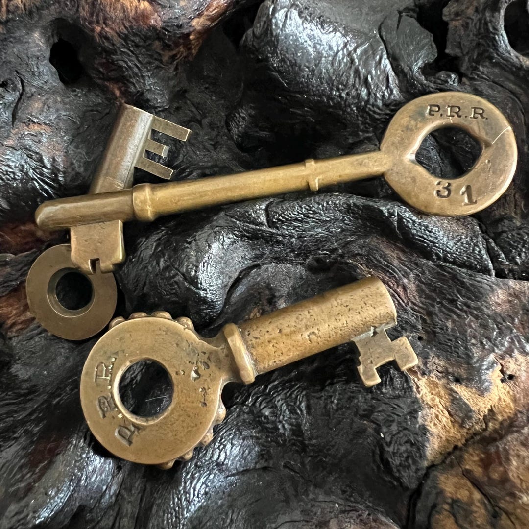 PRR Pennsylvania Railroad RR Key Lot Brass Caboose 31 Knobby Switch - Etsy