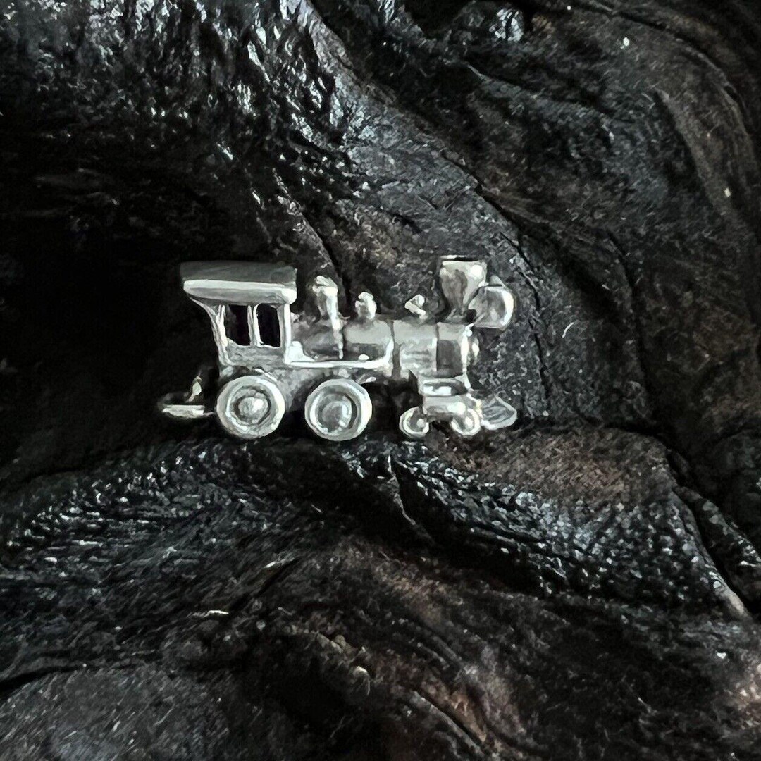 Vintage Sterling Silver Charm Train Locomotive Steam Engine Travel ...