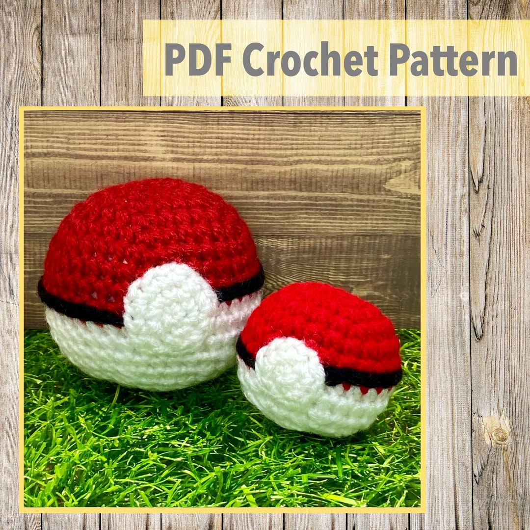 Pokemon Pokeball Basic Crochet Pattern - Etsy