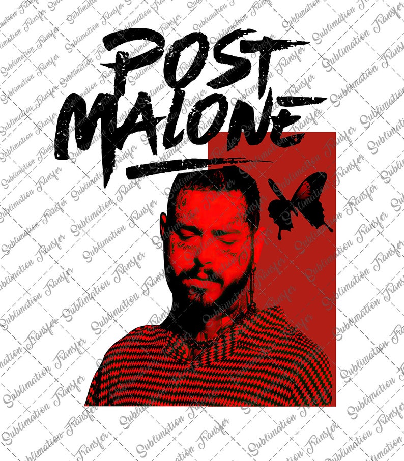 Post Malone Vintage 90s Style Rap Png, Post Malone Png, Post Malone ...
