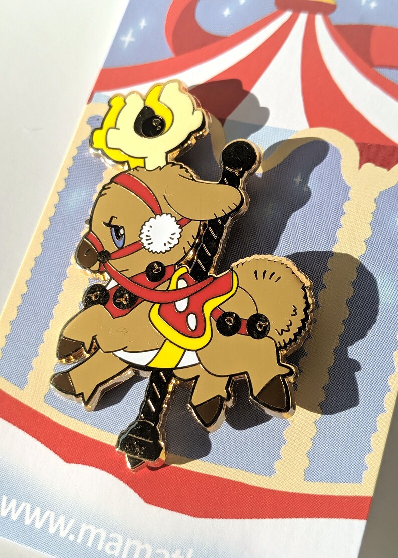 CAROUSEL STANTLER Hard Enamel Pin. Pony / Moose / Reindeer - Etsy