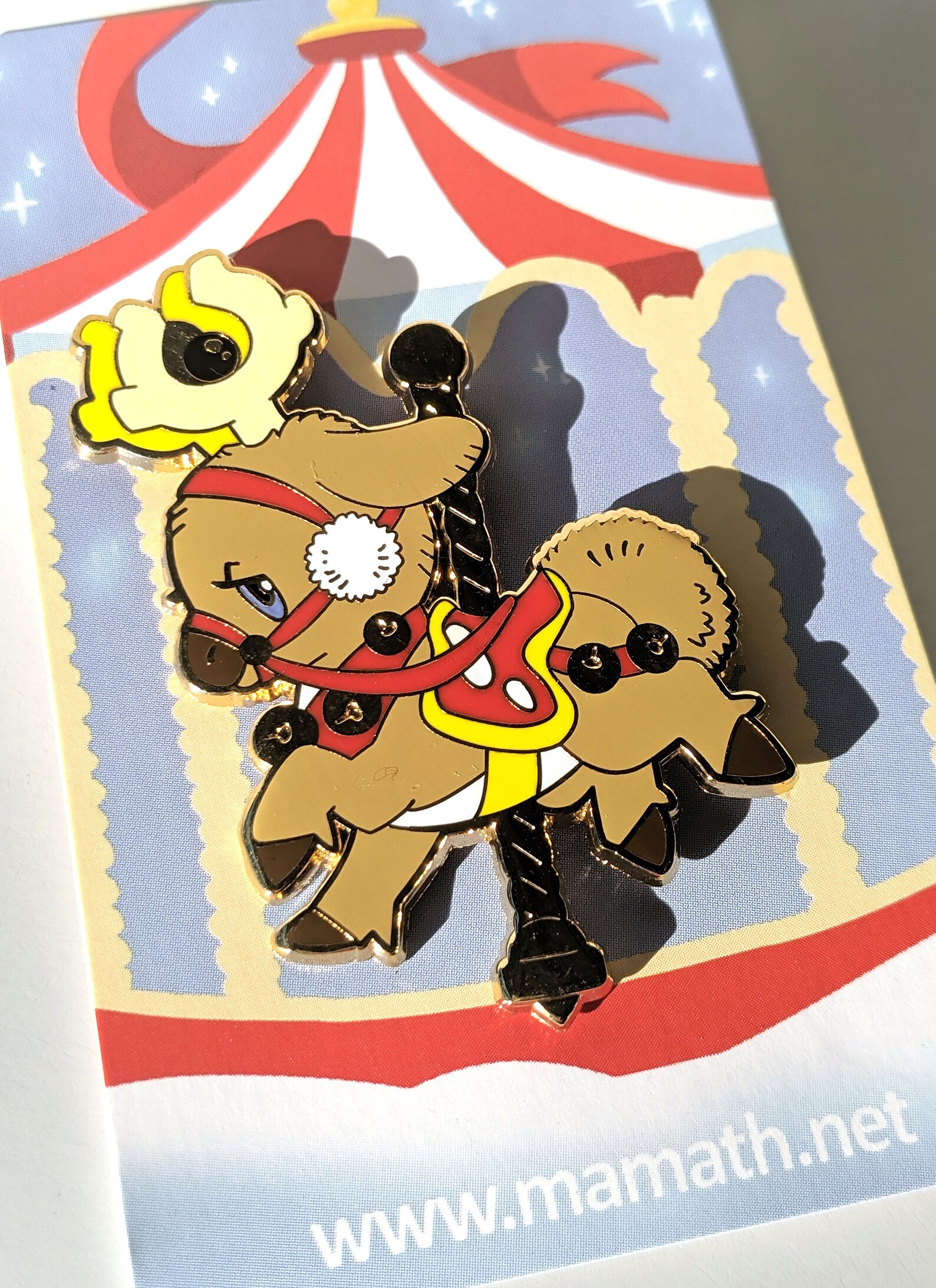 CAROUSEL STANTLER Hard Enamel Pin. Pony / Moose / Reindeer | Etsy