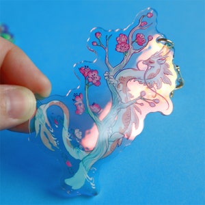 Koi Dragon Holo Acrylic Keychains - Etsy