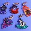 Koi Dragon Holo Acrylic Keychains - Etsy