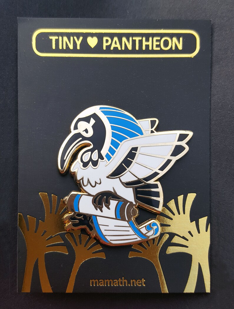 Tiny Pantheon THOTH ENAMEL PIN. Cute Ancient Egyptian Ibis God | Etsy