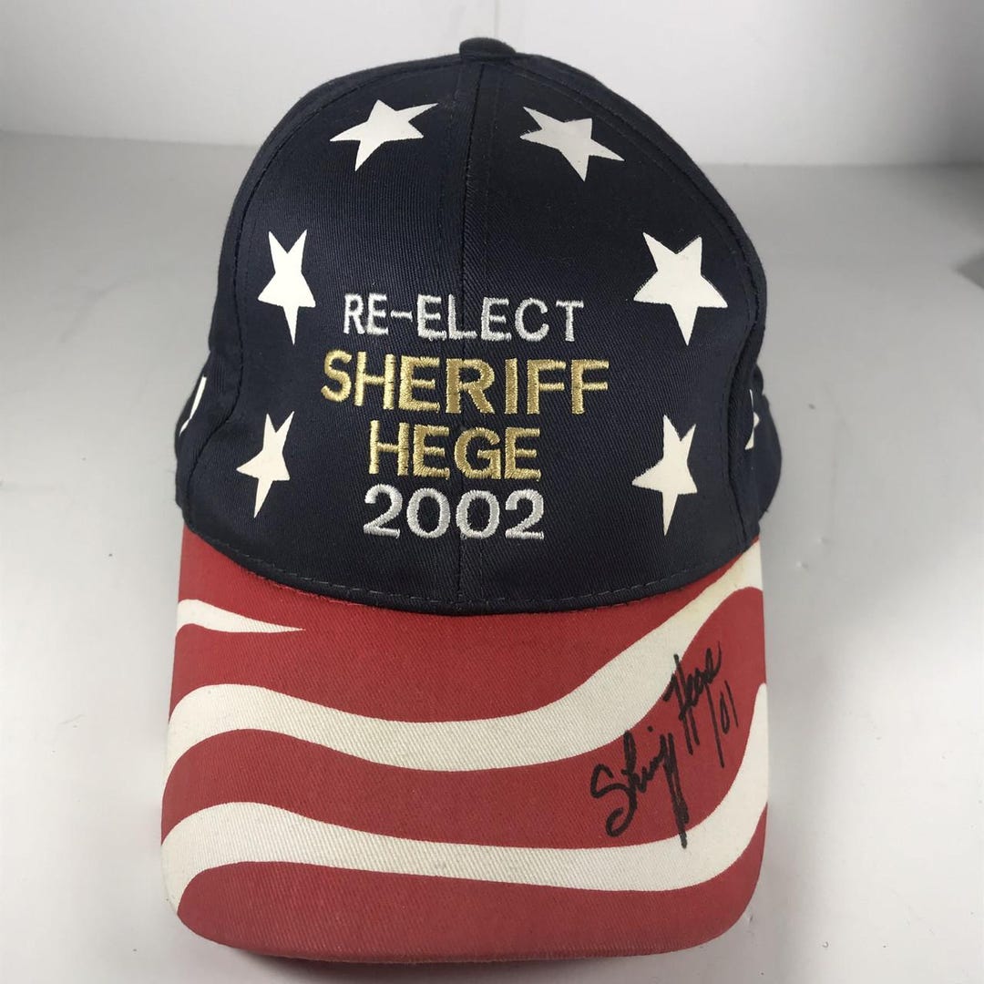 Signed Reelect Sheriff Hege Adjustable Cap Hat 2002 - Etsy