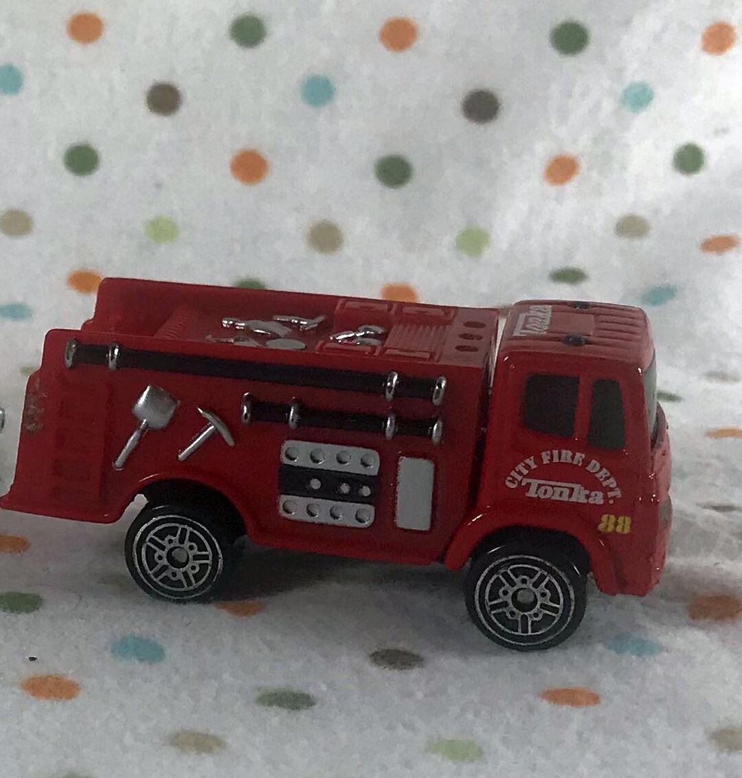 Hasbro Maisto Tonka 1/64 Red City Fire Department Truck - 2005 - Etsy