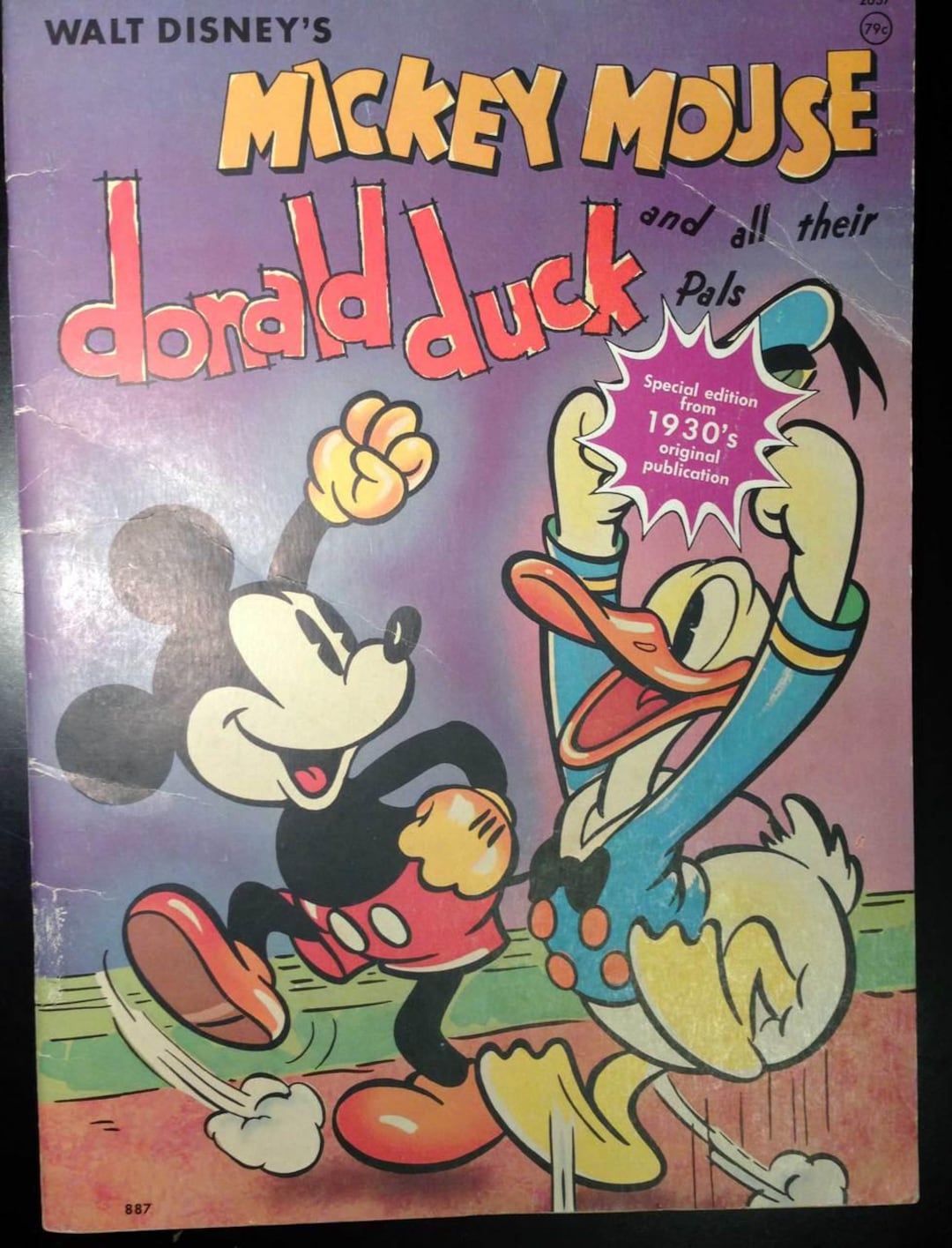 Vintage Walt Disney's Mickey Mouse Donald Duck and All Their Pals 1930 ...