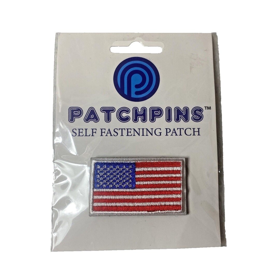 BNIP C&D Visionary Patchpin American Flag 2 X 1.25 in Embroidered Self Fastening - Etsy