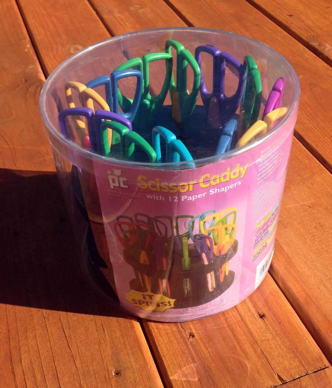 BNIP Provo Craft Spinning Scissor Caddy With 12 Paper Shapers - Etsy