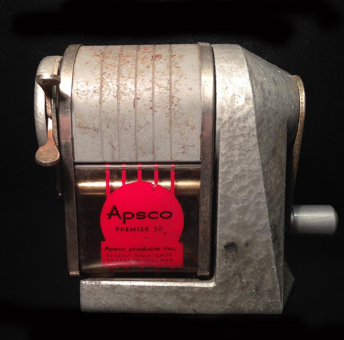 Vintage APSCO Premier 50 Pencil Sharpener Wall or Desk Mount - Etsy