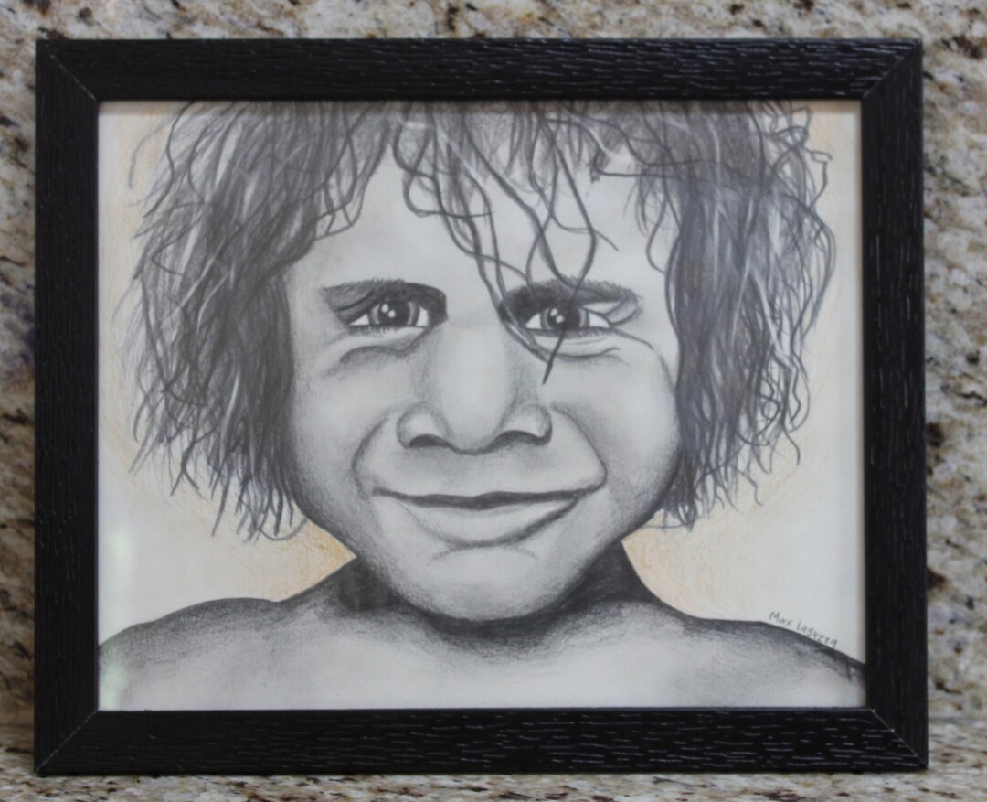 Original Graphite Pencil Drawing of a Boy - Etsy