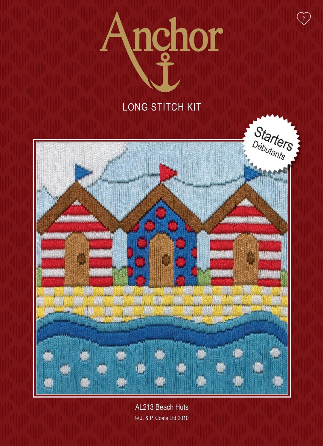 Anchor Long Stitch Kit - Beach Huts - AL213 - Embroidery Kit - Etsy