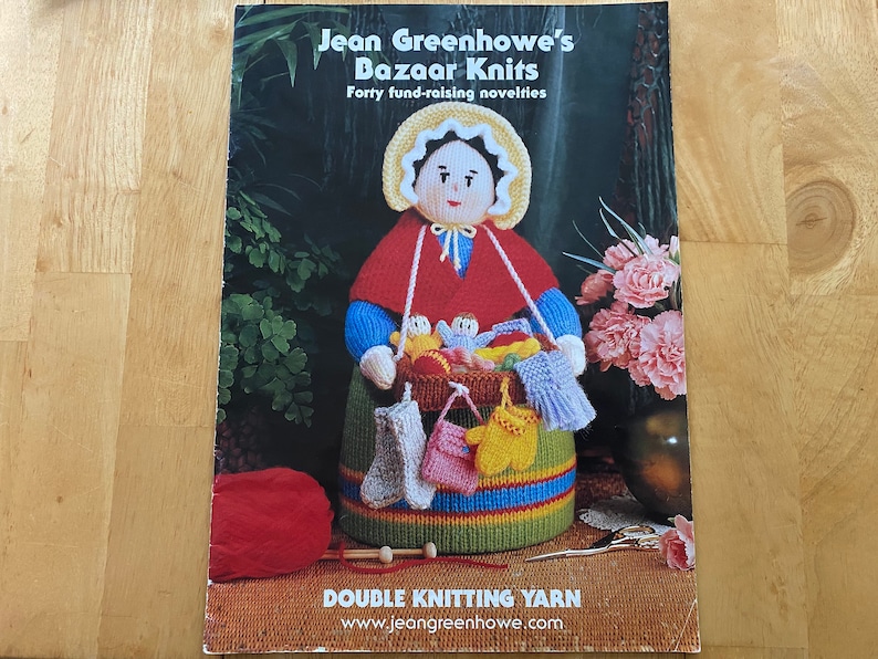 Jean Greenhowe's Bazaar Knits Knitting Booklet Irresistible Soft Toy ...