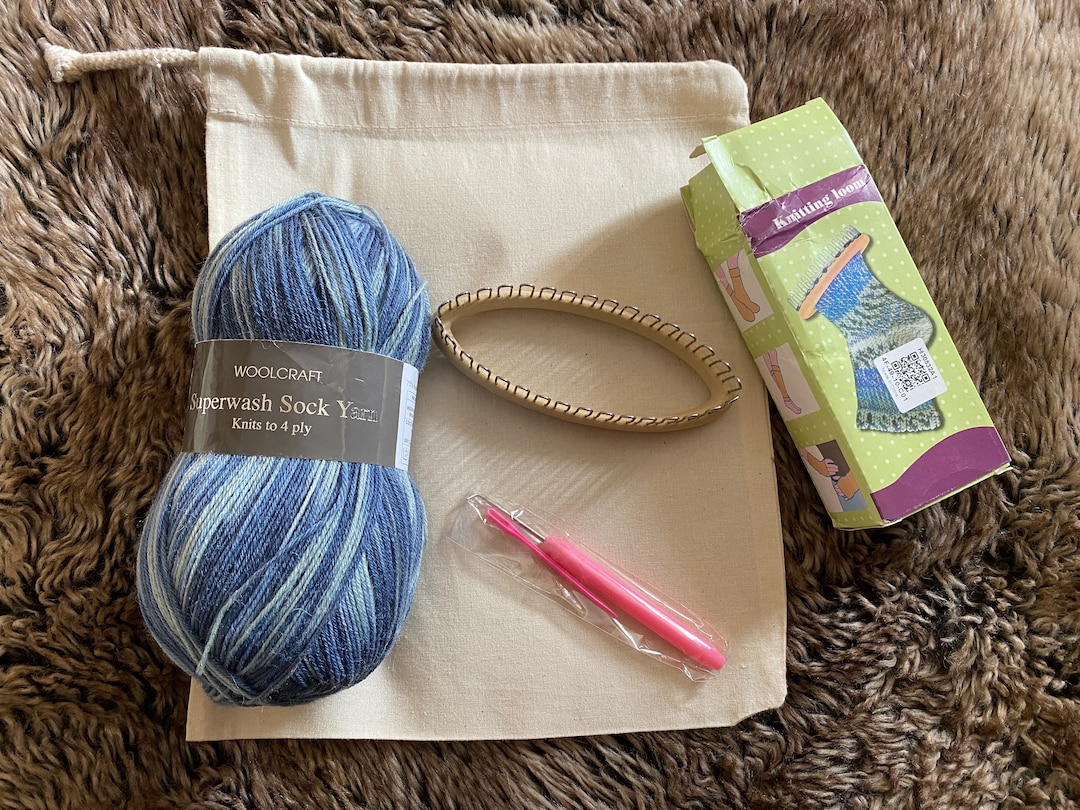 Sock KNITTING LOOM Kit 32 Peg Loom Craft Kit Sock Loom Kit - Etsy