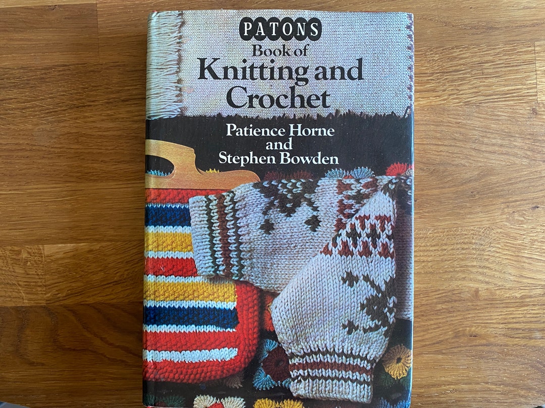 Vintage Book Patons Book of Knitting and Crochet 1973 - Etsy