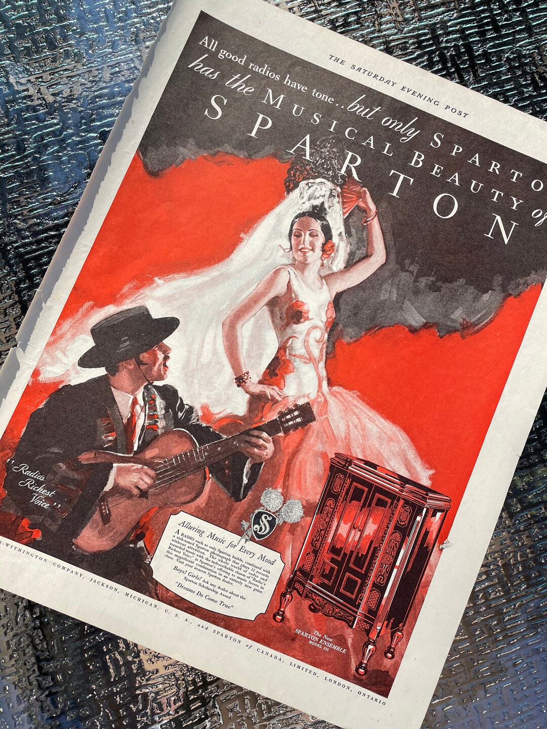 Vintage Radio Advertisement | SPARTON ENSEMBLE | 1930s | Vintage Music ...