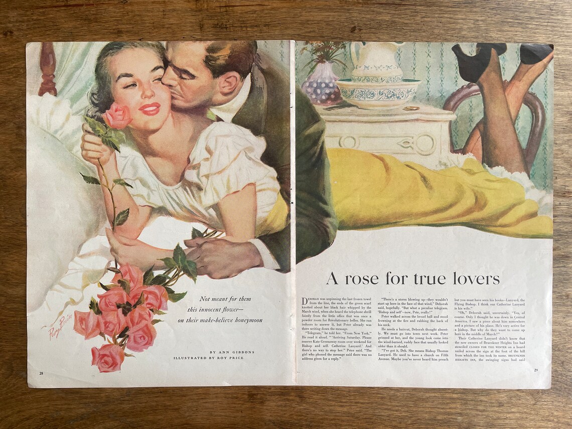 Vintage Roy Price Illustration | Romantic Art | 1940s | Roy Price Art ...