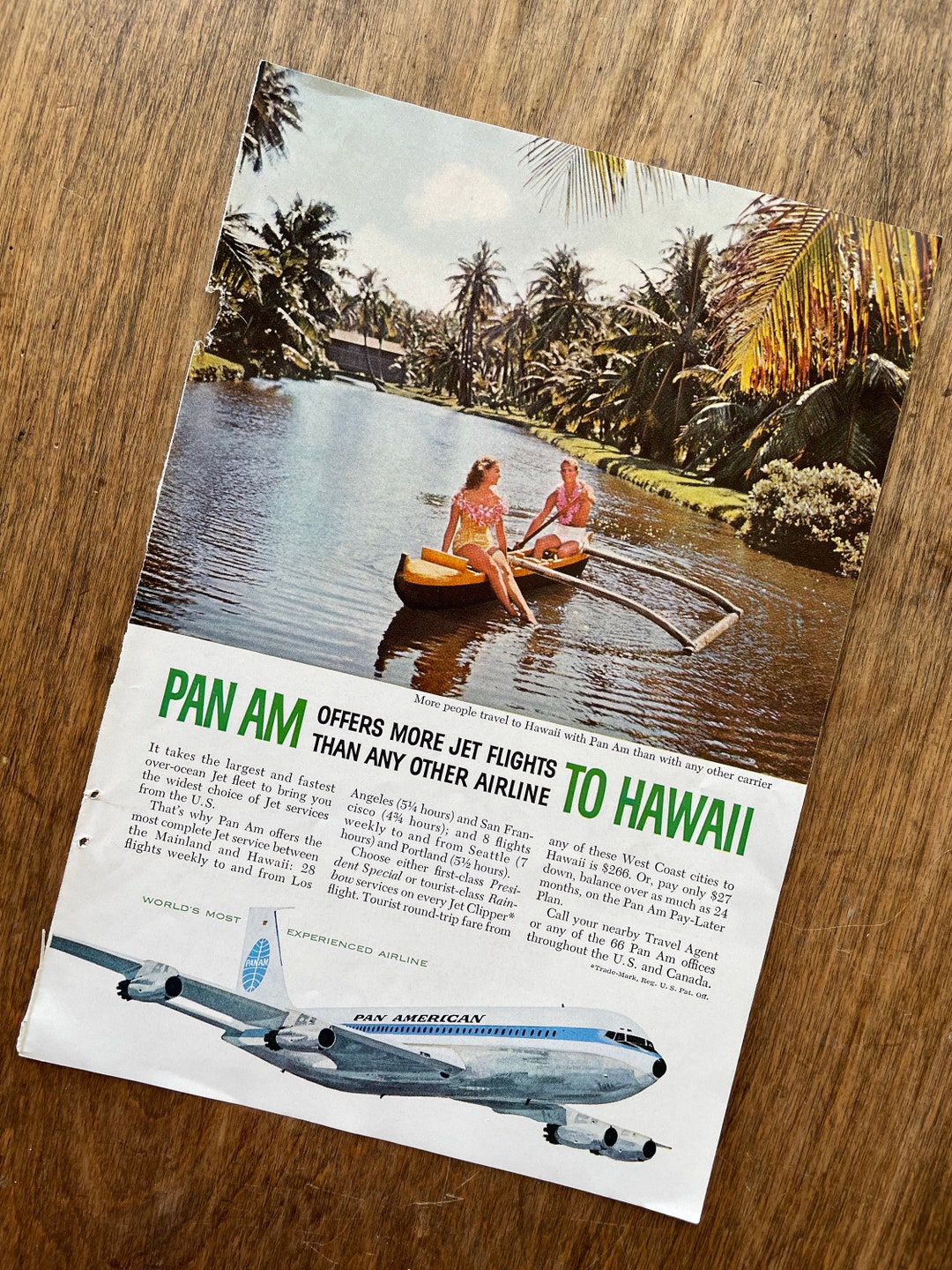 Vintage Hawaii Travel Ad From National Geographic Vintage Pan Am Travel ...