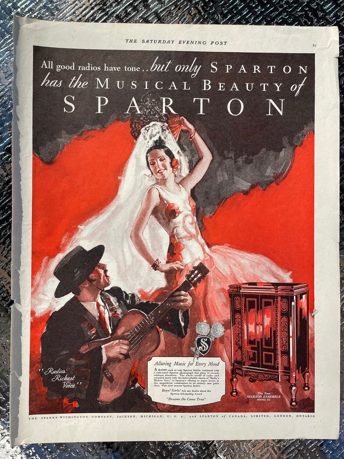 Vintage Radio Advertisement | SPARTON ENSEMBLE | 1930s | Vintage Music ...