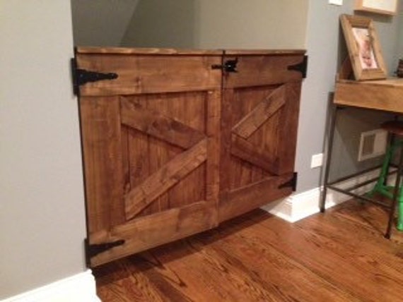 Barn Door Baby Gate With Hypoallergenic Finish | Etsy