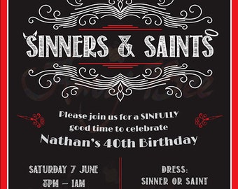 Saints Invitation - Etsy