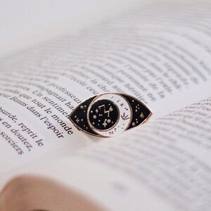 Enamel Space Eye Pin - Etsy