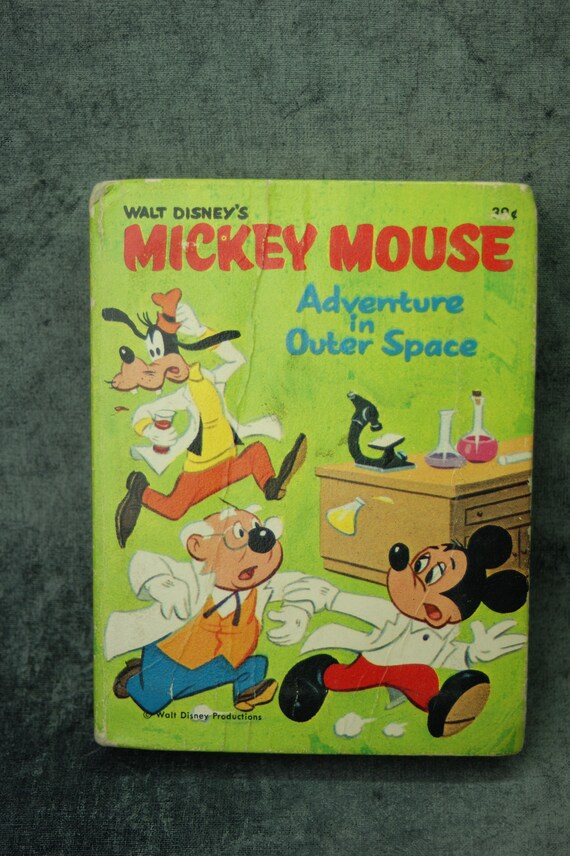 1968 Mickey Mouse Adventure in Outer Space Big Little Book | Etsy