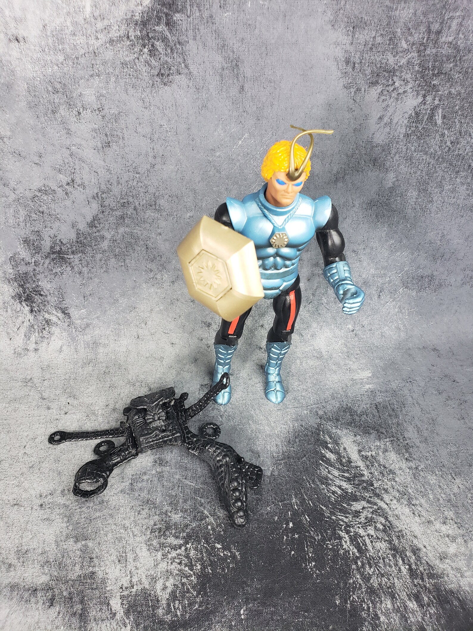 1980's Sectaurs Dargon with Shield and Dragonflyer Saddle | Etsy