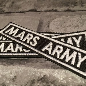 MARS ARMY PATCH 10x2 Cm - Etsy