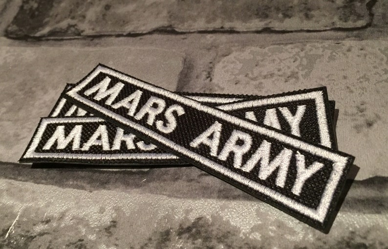 MARS ARMY PATCH 10x2 Cm - Etsy