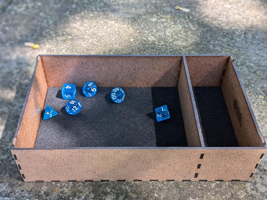 Dice Rolling Trays - Felt Lined and Stacking Design - Four Pack - Etsy